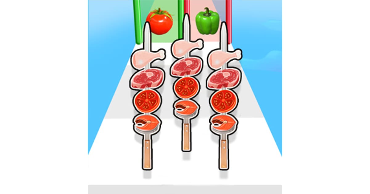Fun BBQ Stack Runner Game Online | Yiv