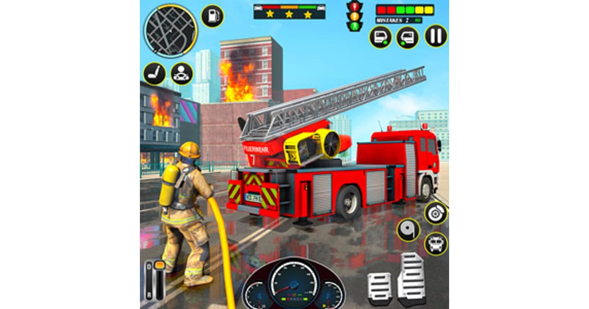 City Rescue Fire Truck Games - Play Now For Free