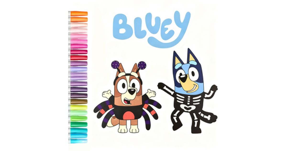 Play Bluey Halloween Coloring Game For Free | Yiv