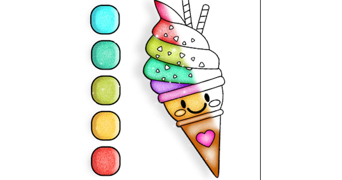 Coloring Book: Ice Cream - Play Now For Free