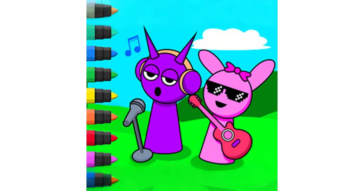 Coloring Book Sprunki Game - Play on Yiv.com
