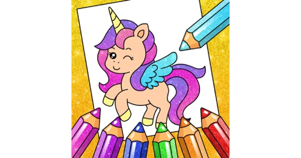 Coloring Book: Unicorn - Play Now For Free