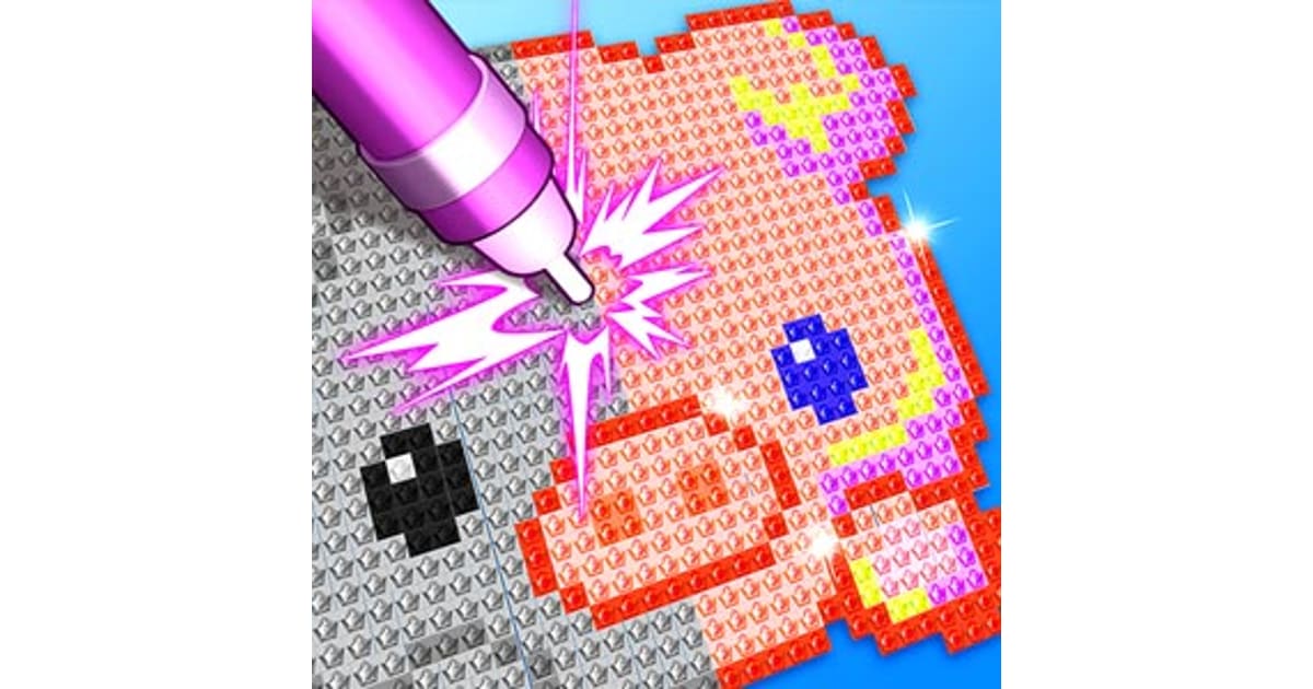 Diamond Painting ASMR Coloring 2 Free Online Game