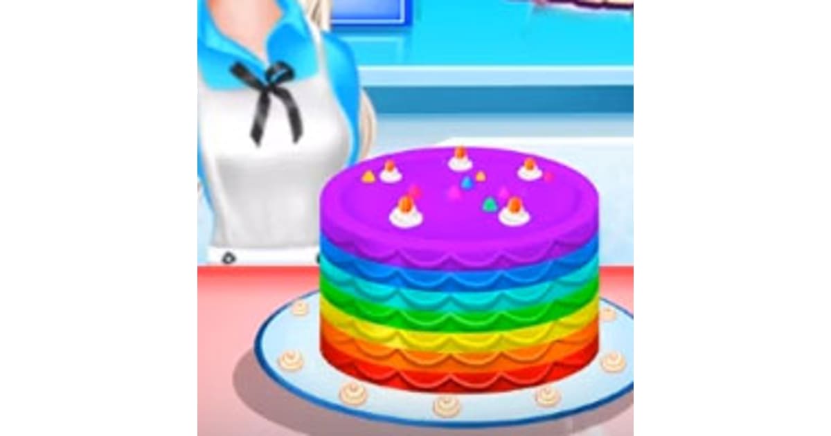 Elsa Cooking Rainbow Cake - Play Now For Free