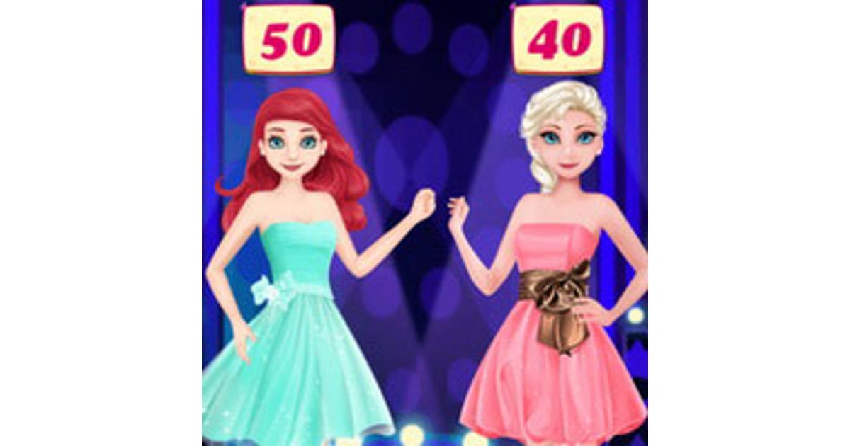 Elsa Vs Ariel Fashion Competition - Play Now For Free