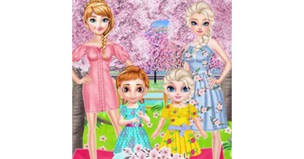 Frozen Family Flower Picnic - Play Now For Free