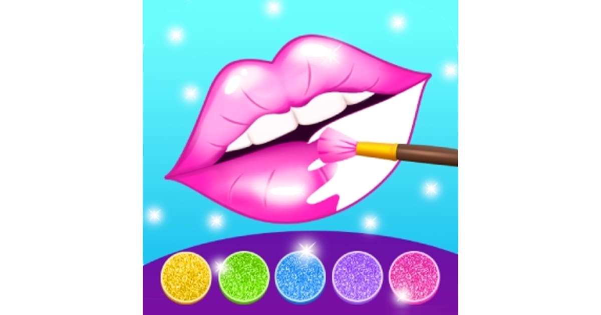 Glitter Lips Coloring Game - Play Now For Free
