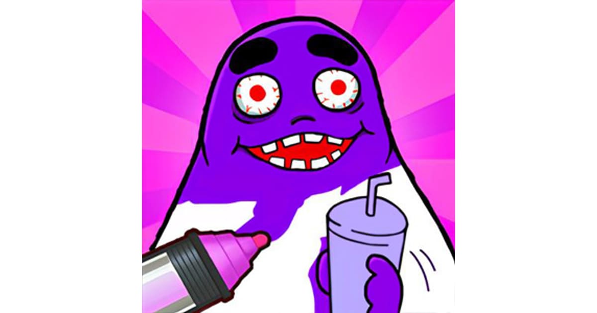 Grimace Shake Coloring Book- Play this now