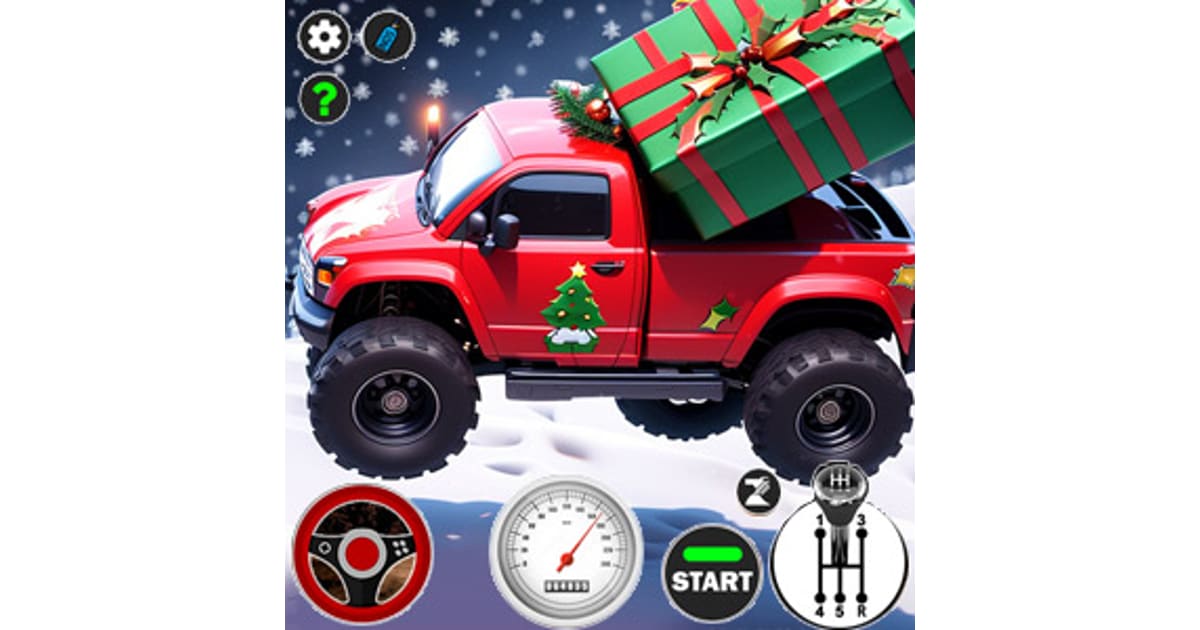 Hill Climb Racing 🎄 Christmas Monster Truck Game