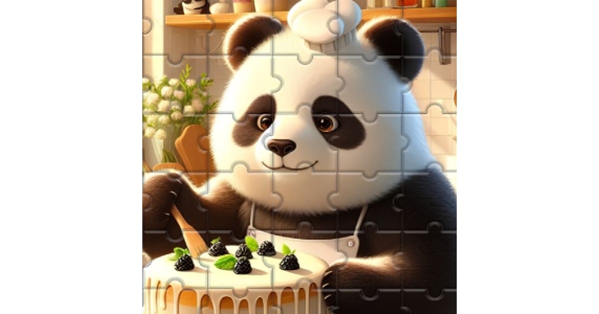 Panda Jigsaw - Play for Free on Yiv.com