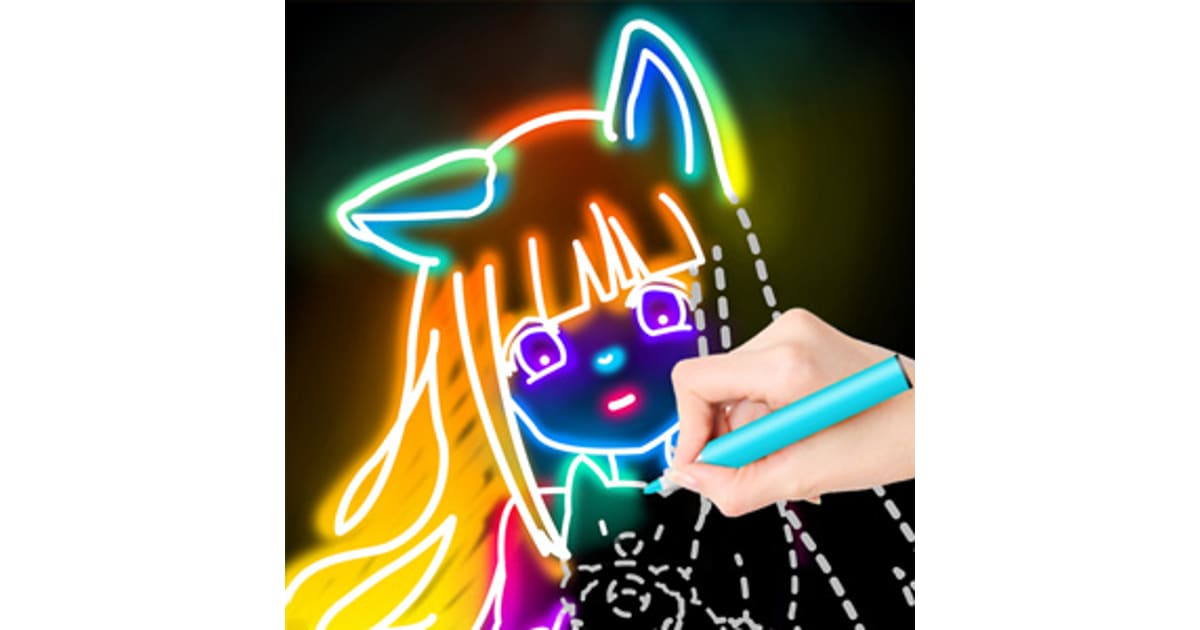 Learn to Draw Glow Cartoon - Play Now For Free