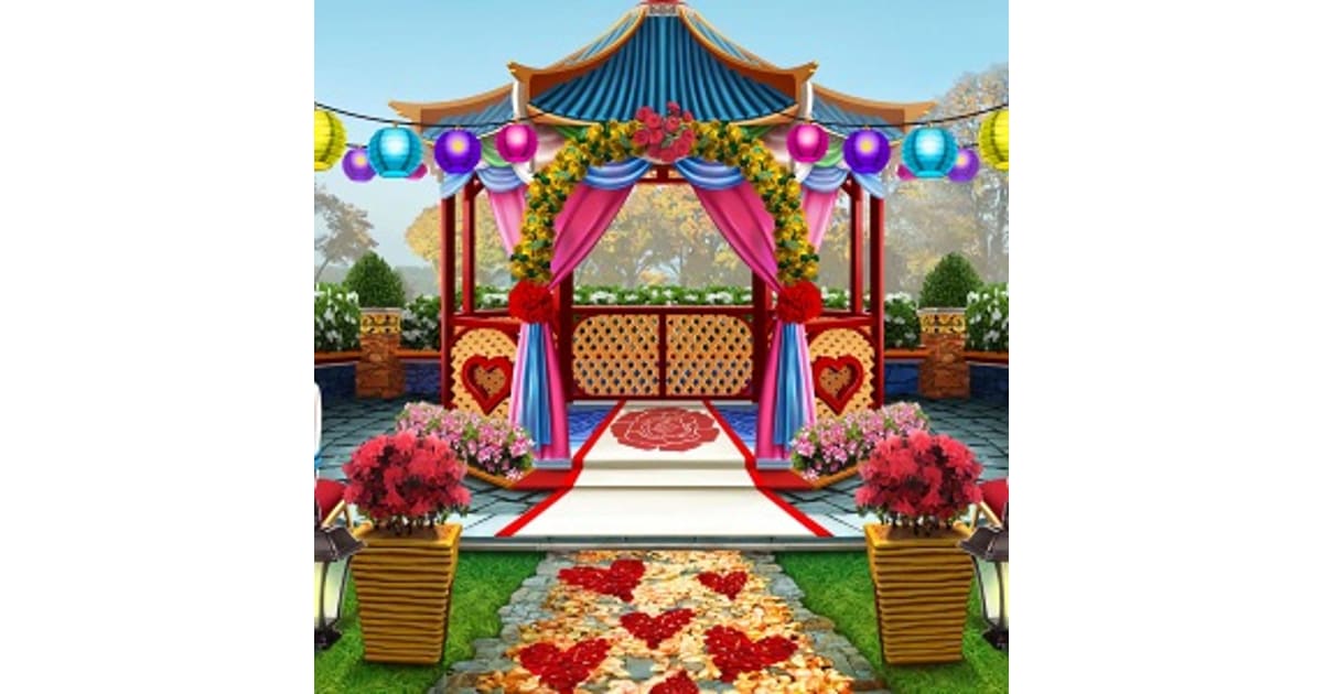 Mary Knots Garden Wedding Hidden Object - Play Now For Free
