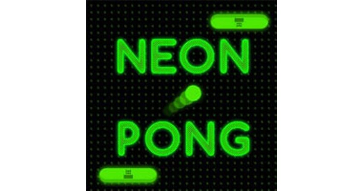 Neon Pong - Play Neon Pong Game on Yiv.Com