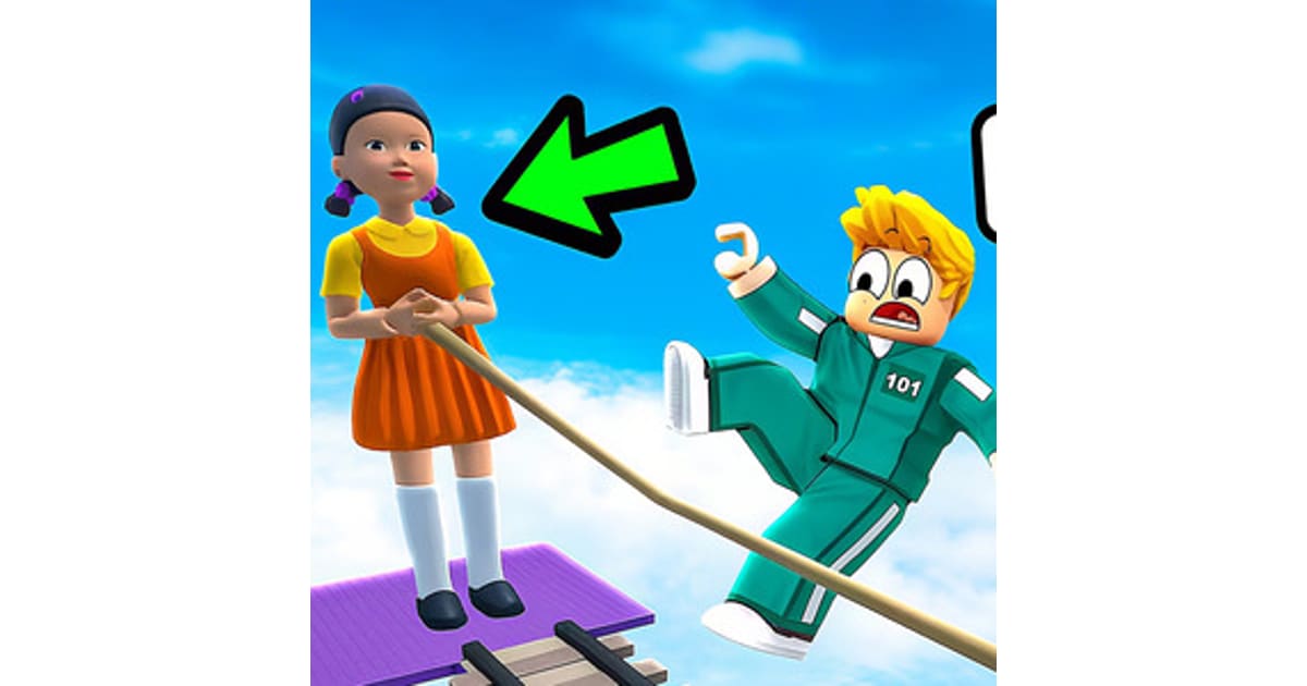 Roblox Game: Obby The Squid Jump Rope | Yiv