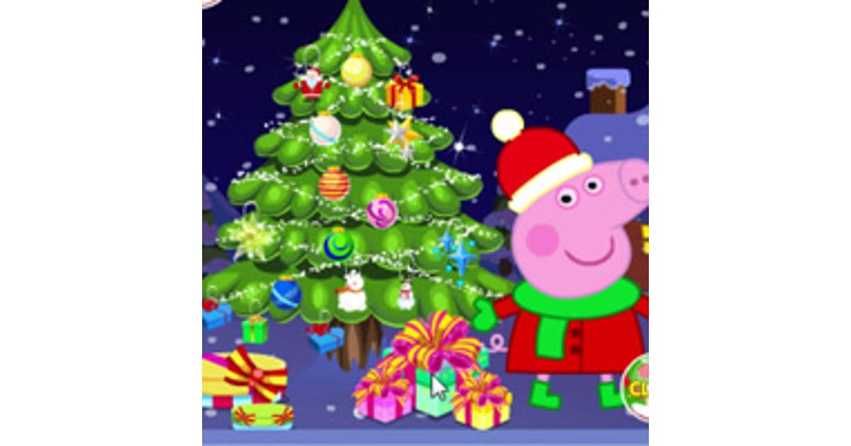 Peppa Pig Christmas Tree Deco - Play Now For Free