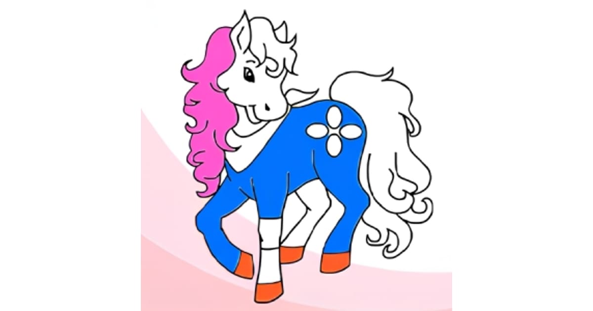 Pony Coloring Book 1 - Play Now For Free