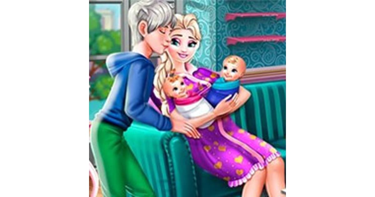 Pregnant Elsa Twins Birth - Play Now For Free