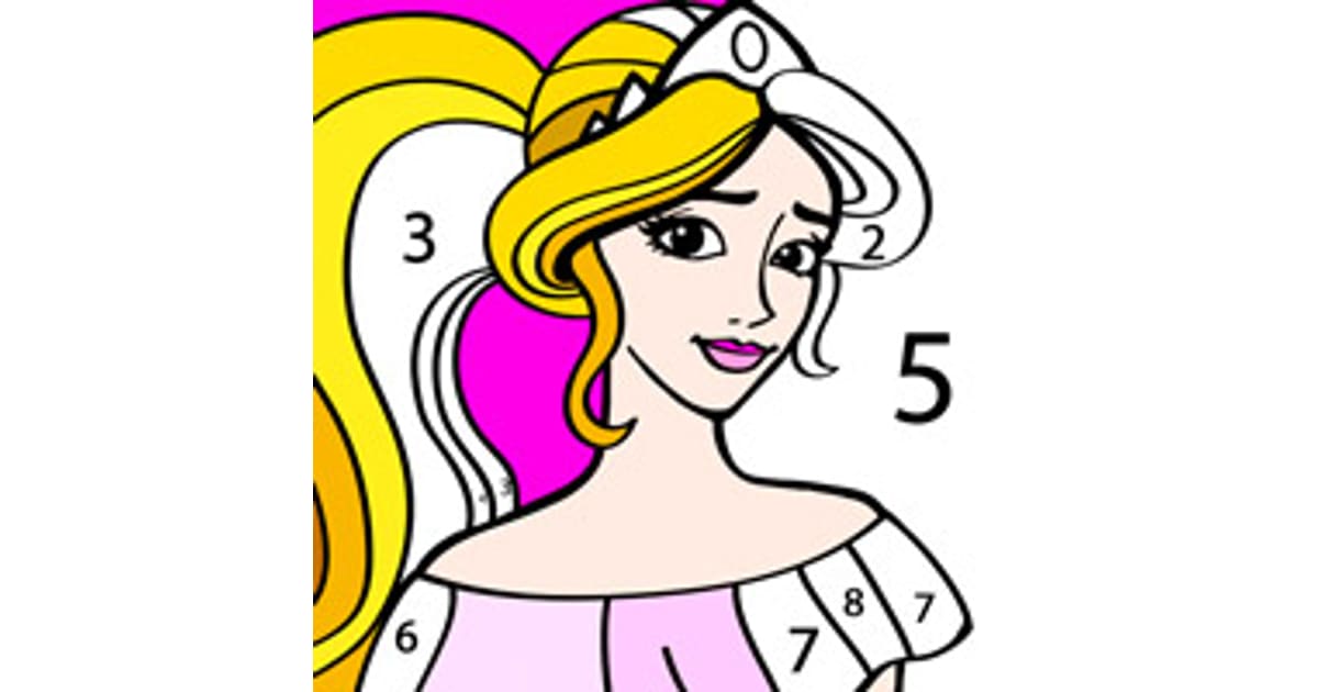 Princess Coloring By Number - Play Now For Free