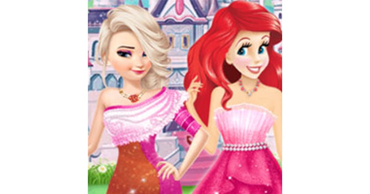 Princesses Different Shoulder Dress - Play Now For Free