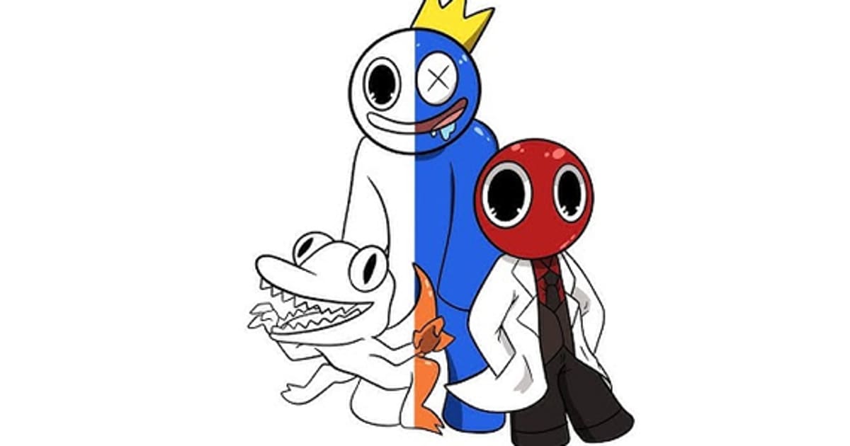 Rainbow Friends Coloring Book - Play Now For Free