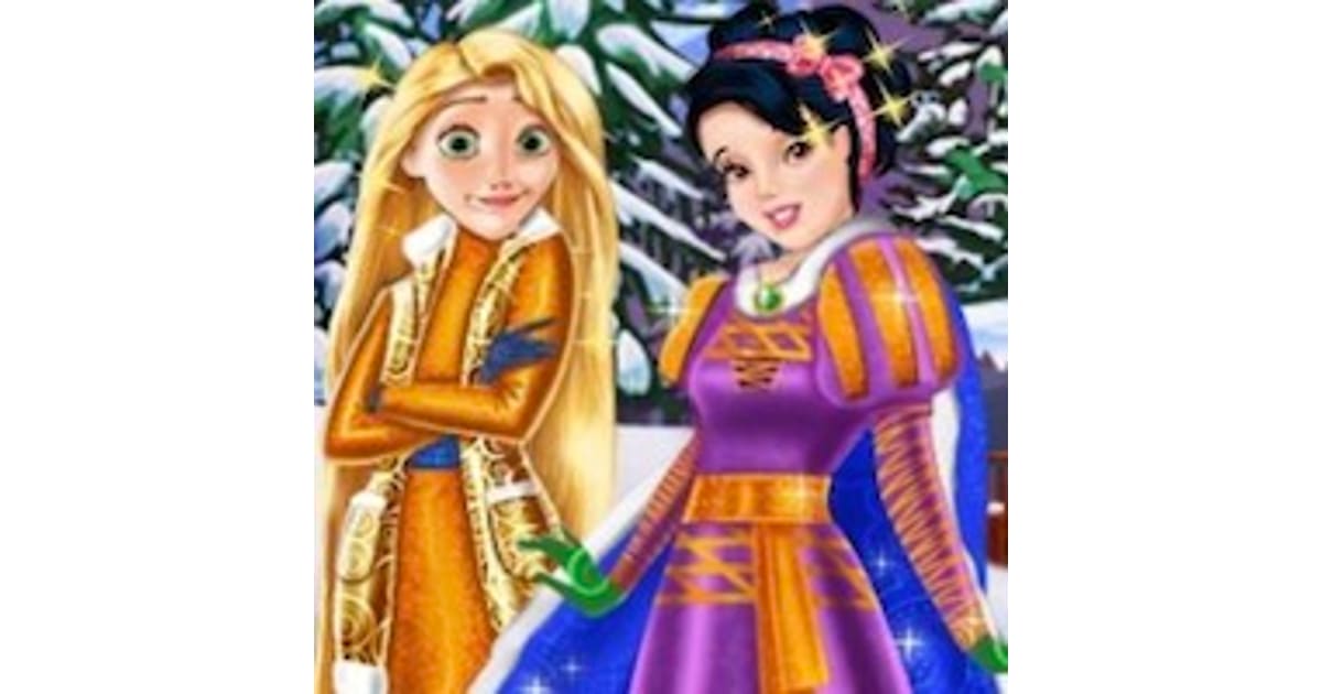 Rapunzel And Snow White Winter Dress Up - Play Now For Free