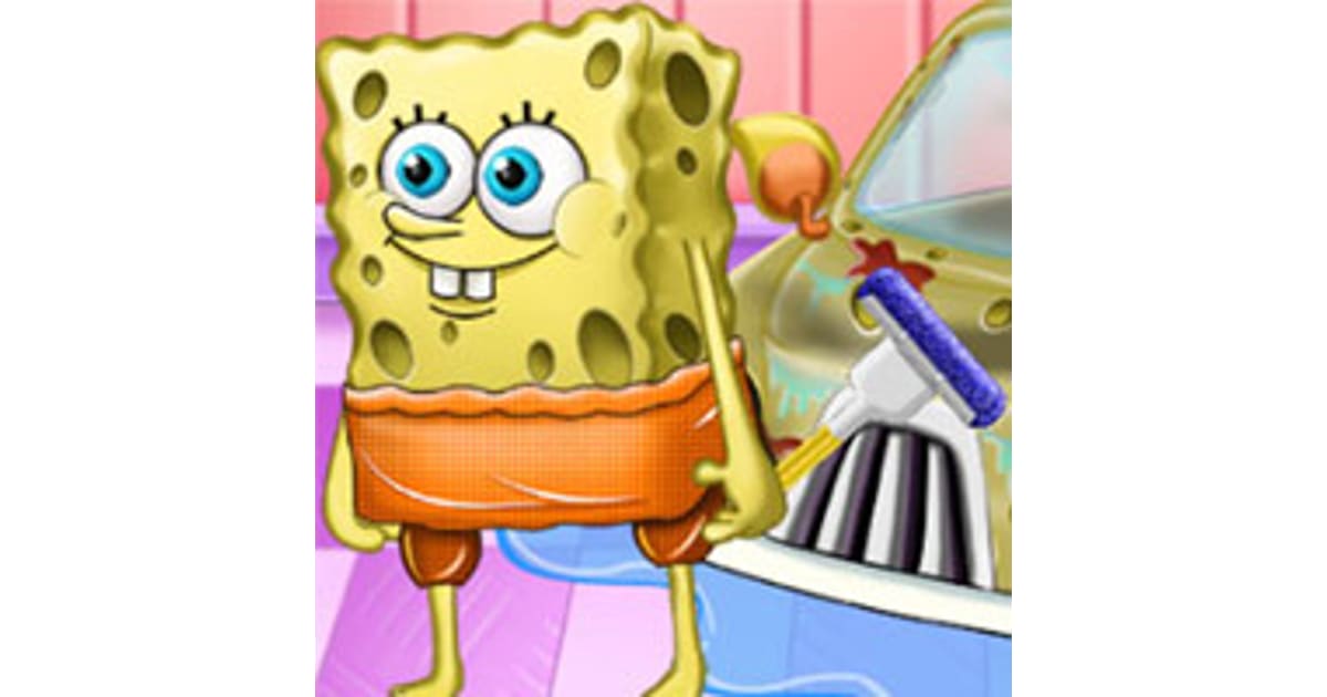 Spongebob Car Cleaning - Play Now For Free