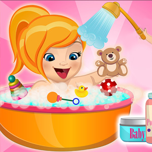 Baby Elissa Bathing - Play Now For Free