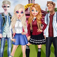 Frozen Family Go To College - Play Now For Free