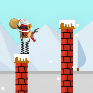 Santa Hop! - Play Santa Hop! Game on Yiv.Com